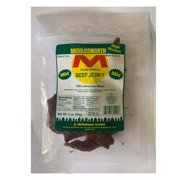 Middleswarth Beef Jerky – Mild – 3 Pack – NortheastSnacks